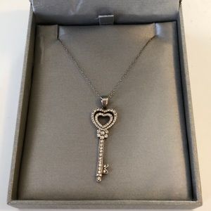 Zales Jewelry | Beautiful Pink Diamond Heart Key Necklace | Poshmark